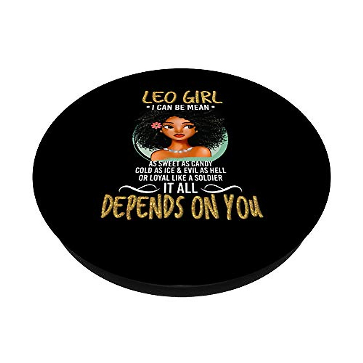 Leo Zodiac Shirt for Women Leo Girl PopSockets Grip and Stand for Phones and Tablets