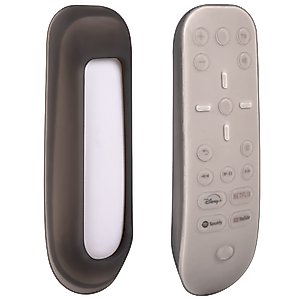 [2 Pcs] Protector Cover for PlayStation 5 Media Remote Cover, Anti-Slip Silione Skin Case Sleeve for PS5 Remote Control, Shock Absorption Washable (Gray+Transparent)