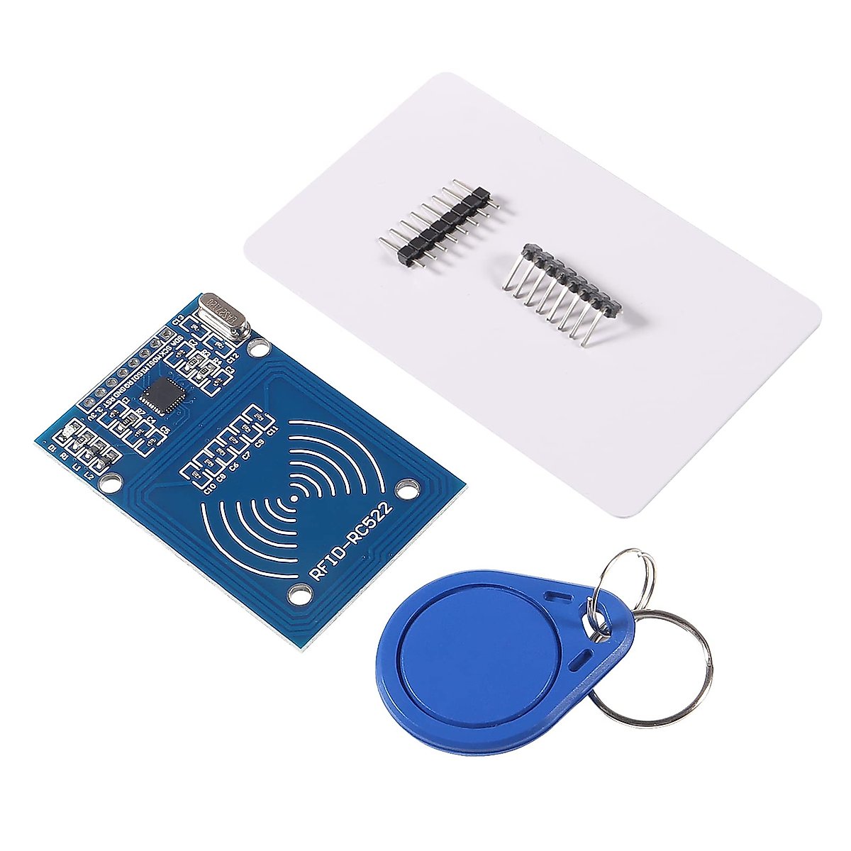 Alinan 6pcs RFID Kit MFRC522 RF IC Card Sensor Module with S50 Blank Card and Key Ring