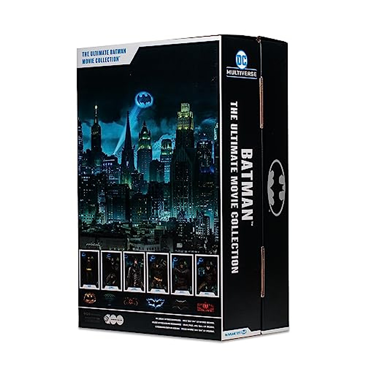 McFarlane Toys - WB 100 DC Multiverse Batman The Ultimate Movie Collection 7in Figure 6pk, Gold Label, Amazon Exclusive