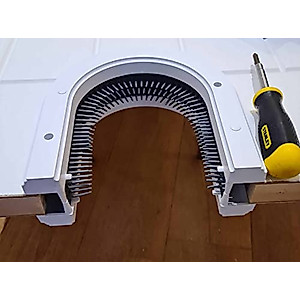 CATHOLE Plastic Cat Door ECO Model - Original Interior Cat Door, Installs Easily, Removable Grooming Brush