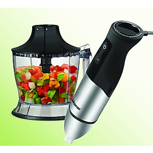 Juiceman HB0001S Juiceman Stainless Steel Hand Blender and Accessories