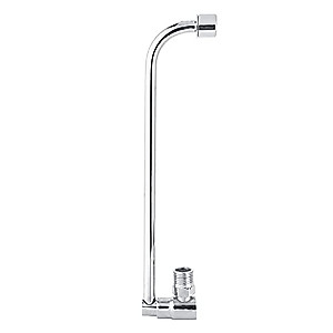 Brushed Nickel Kitchen Faucet Cold Water, G1/2" Silver Wall Mounted, Single Handle Single Hole Faucet High Arc Cold Water Sink Faucet for Kitchen,Outdoor, Garden and Bar