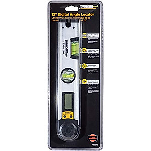 Johnson Level & Tool 1750-1200 Digital Angle Locator, 12", Silver, 1 Locator