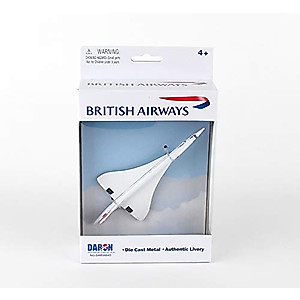 Daron British Airways Concorde Single Plane Toy , White