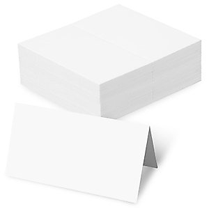 Place Cards for Table Setting 50 Pack Blank Fillable Banquet Seat Card Tent Place Cards for Weddings Escort Cards Name Tents Placecards 3.9" x 3.5"(folded) for Wedding Table Dinner Parties
