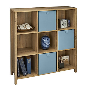 ClosetMaid 16056 Premium Adjustable 9-Cube Organizer, Weathered Oak