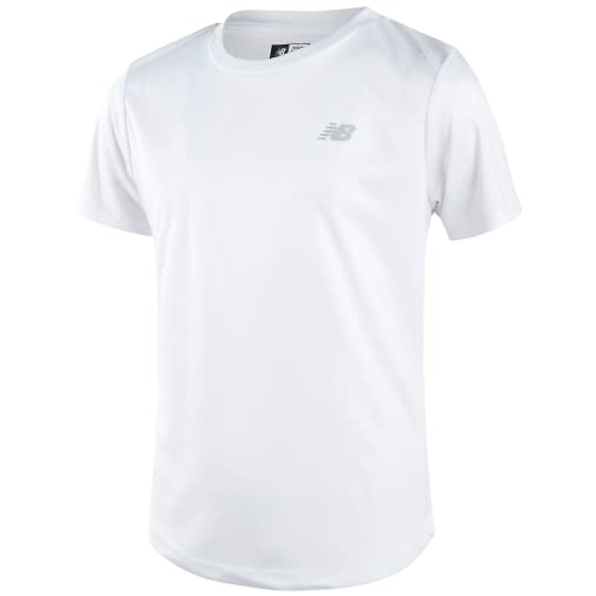 New Balance Girls' Athletic T-Shirt - 3 Pack Active Performance Sports Tee Bundle (7-16), Size 7-8, PurpleWhiteGrey