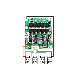 HiLetgo 14.8V 4S 30A 18650 Li-ion Lithium Battery BMS PCB Integrated Circuits Protection Board Cell Balance