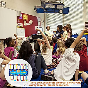 12 Pack Cute Pencils for Kids, Fun Pencils with Animal Eraser Toppers, Smooth Writing Bulk Pencils Perfect Rewards for School Classroom, Holiday Gifts, Party Favors