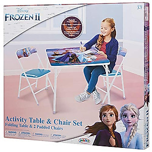 Frozen 2 Table & Chair Set, Folding Table & 2 Folding Padded Chairs