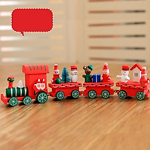 Christmas decorations,IEason Christmas Decorations Christmas Woods Small Train Children Kindergarten Festive (B)