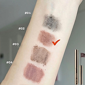 Brown Mascara, Thrive Mascara Liquid Lash Extensions Enlarge Eyes, Waterproof Mascara Brown, Brown Mascara Volume And Length, Smudge Proof Long Lasting Fine Brush Mascara For Eyelashes