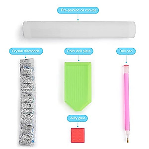 THAWR Diamond Painting Kits for Adults Kids Beginners, Cartoon DIY Diamond Art Full Drill Painting for Gift Home Wall Decor 8"x12"