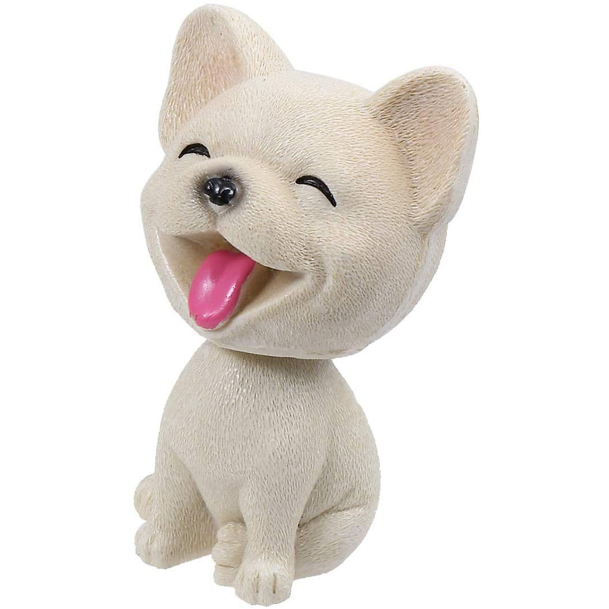 Taotenish French Bulldog Bobblehead Toy, Resin Dog Ornament - Home Office Decoration, 9x5x5.5cm