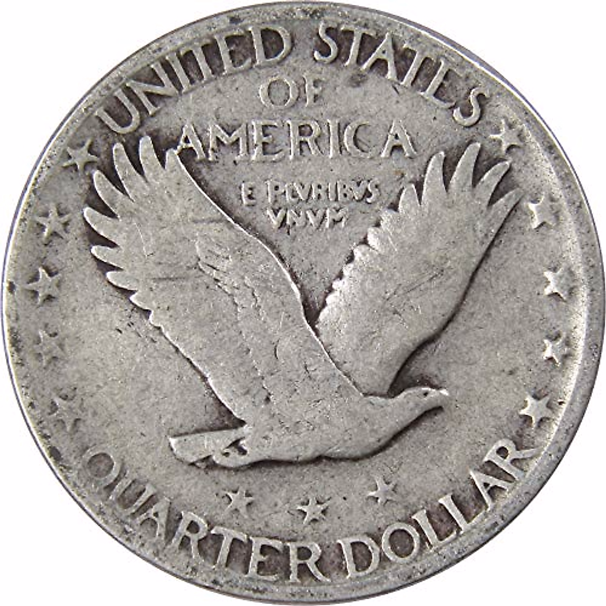 1929 S Standing Liberty Quarter AG About Good 90% Silver 25c US Type Coin