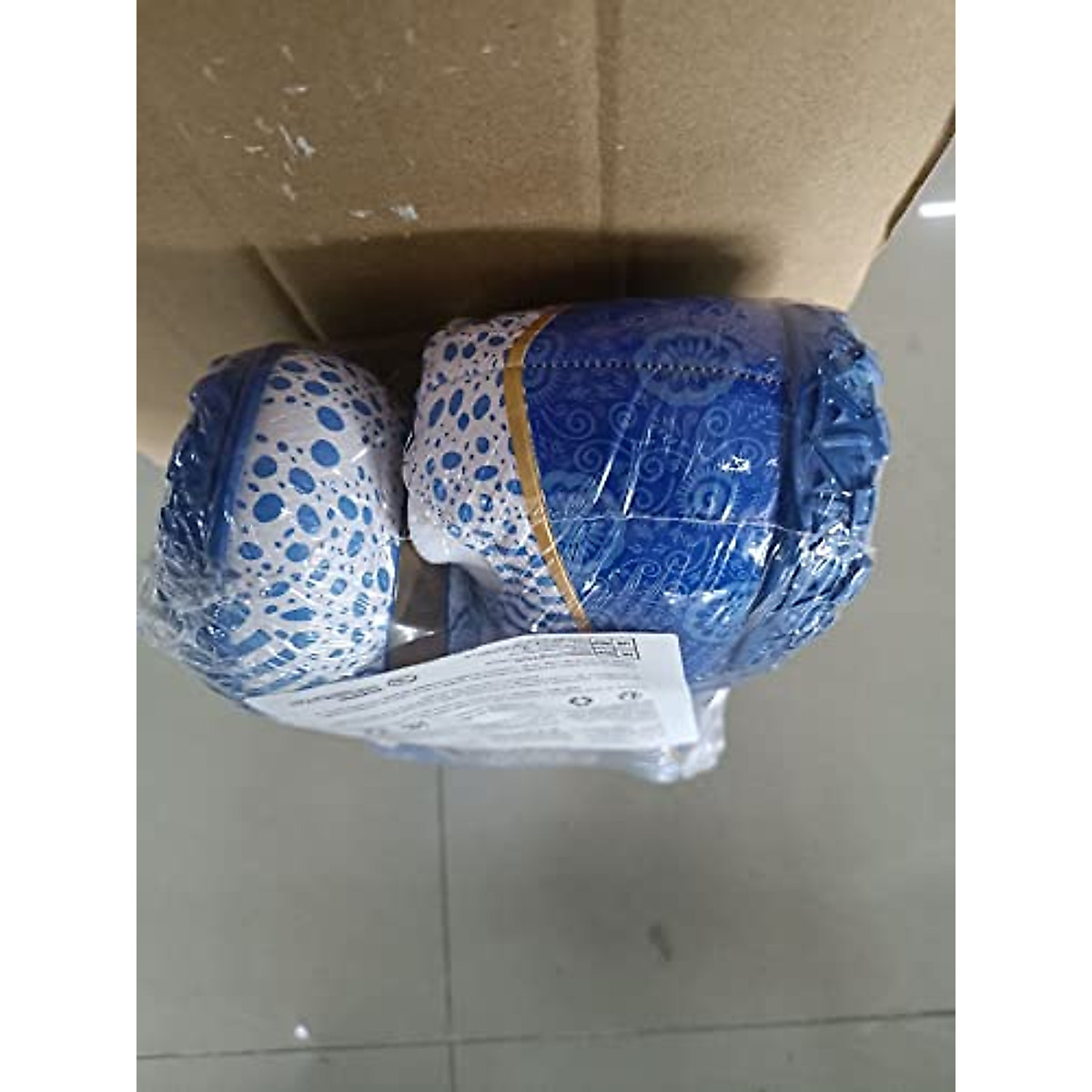 WINGFAI Men's Soccer Shoes Cleats Professional High-Top Breathable Athletic Football Shoes Outdoor/Indoor Professional Futsal Football Training Sneakers White-Blue 4 US