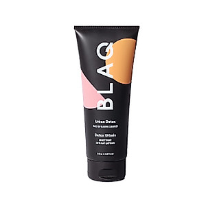 BLAQ Urban Daily Exfoliating Cleanser - Activated Charcoal Face Wash with Aloe and Salicylic Acid for Blemishes, Blackheads and Gentle - Hydrating, Natural Face Exfoliant