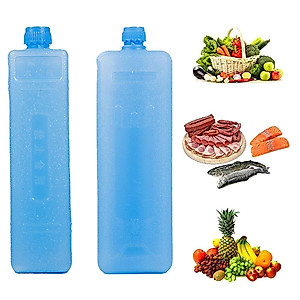 RJSQAQE Ice Packs for Cooler Long Lasting Reusable, Ice Packs Ice Crystal Boxes for Coolers, Home Freezer Blocks,Refrigerator Ice Crystal Box,Cold Freezer Packs