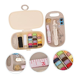 TOPPERFUN 1 Set Box Embroidery Kit Sewing Kit Sewing Needle Tool Kit Pp Sewing Thread Kit