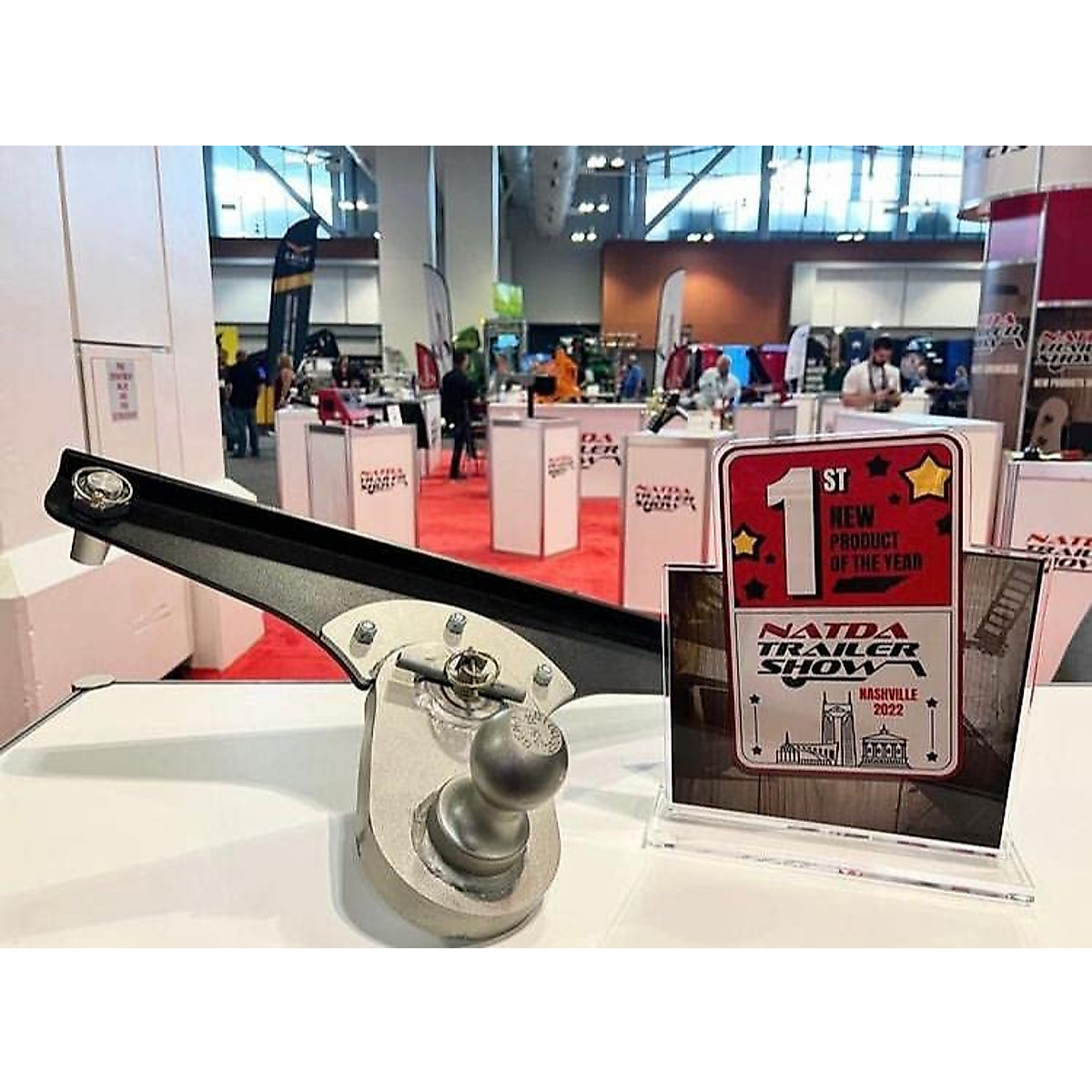 GEN-Y GH-21001 GoosePuck 5" Offset Gooseneck Ball for OEM Puck Mount System fits Ford 2017 to Current - 25,000 LB Towing Capacity