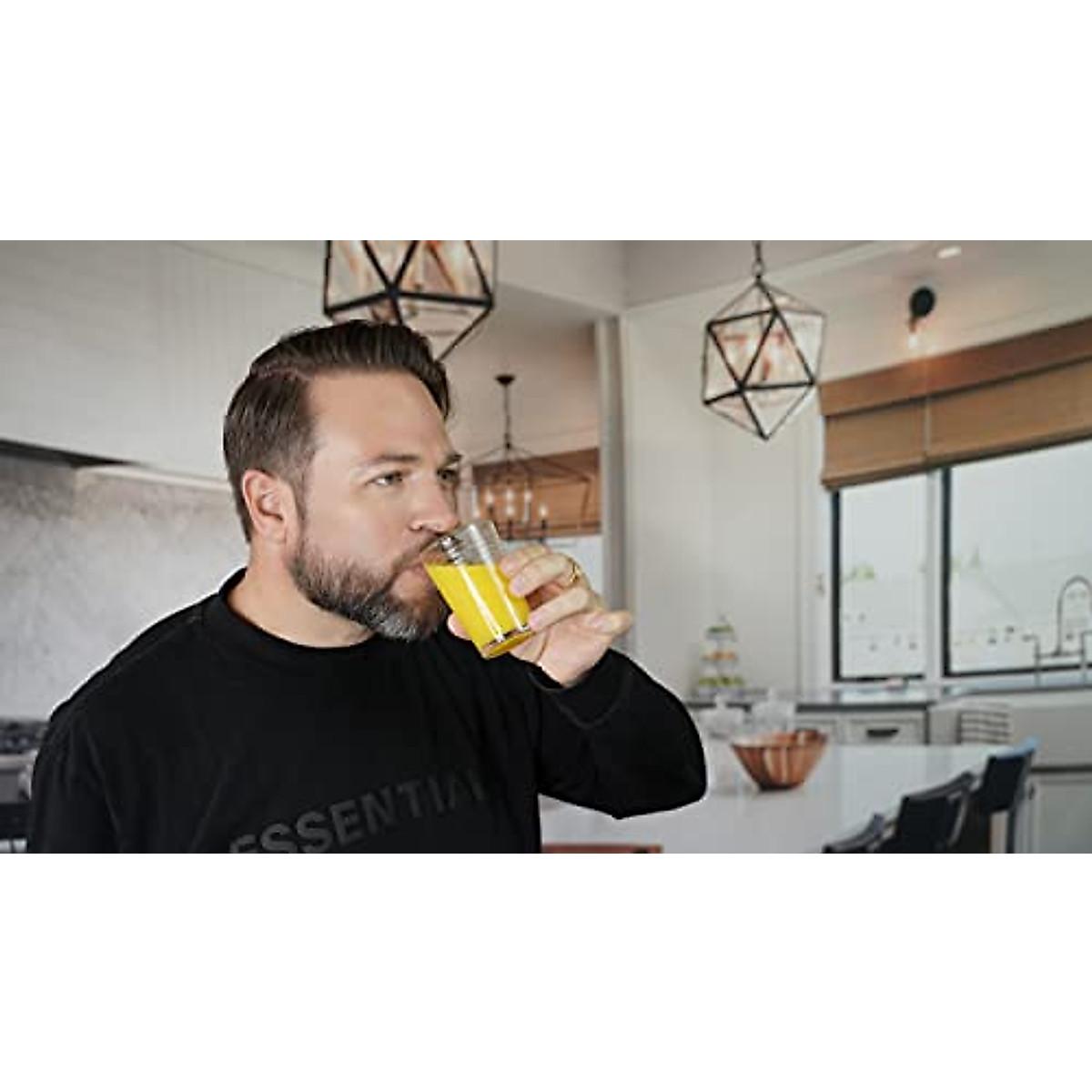 Yumchikel Juice Glasses 7 oz. Set Of 4 Glass Cups - Drinking Beverage Tumblers for Soda, Water, Milk, Coke, and Spirits, Durable and Dishwasher Safe Heavy Bottom Juice Glassware-For Home and Bars