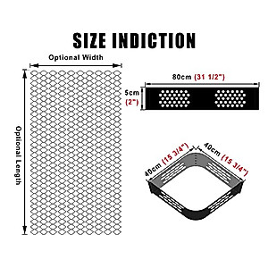 ROYUMI Gravel Grid Durable HDPE Ground Geogrid Stabilizer, 8000lbs/3600kg Load Bearing Gravel Grid, Heavy Duty Cellular Paving System, for RV Parking Slopes & Garden (Size : 4x6m/13.1x19.6ft)