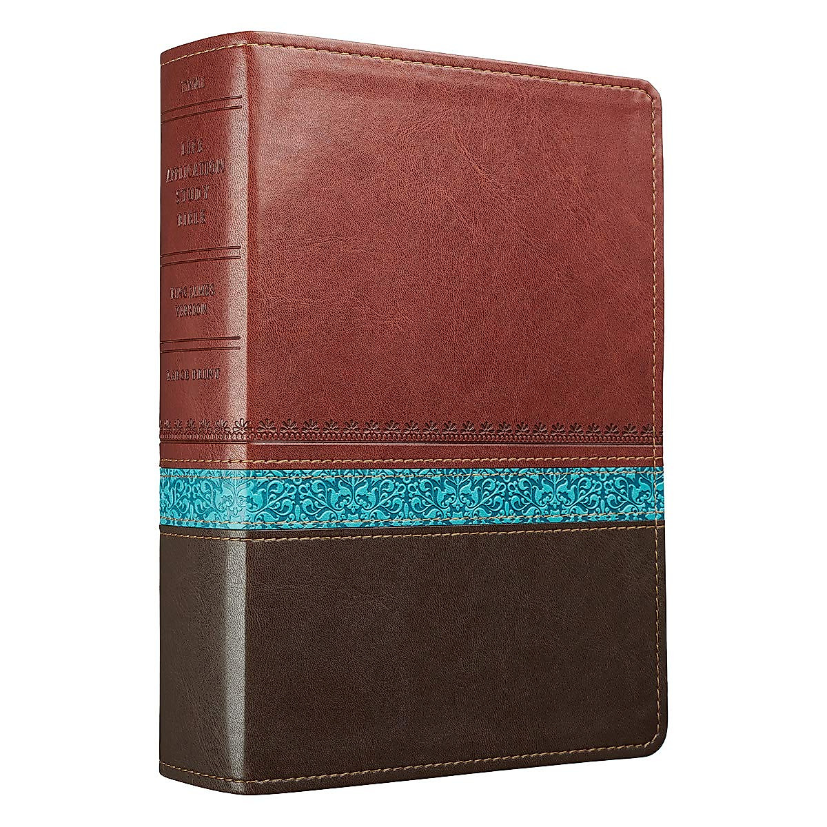 KJV Life Application Study Bible, Second Edition, Large Print (Red Letter, LeatherLike, Blue/Brown/Tan)