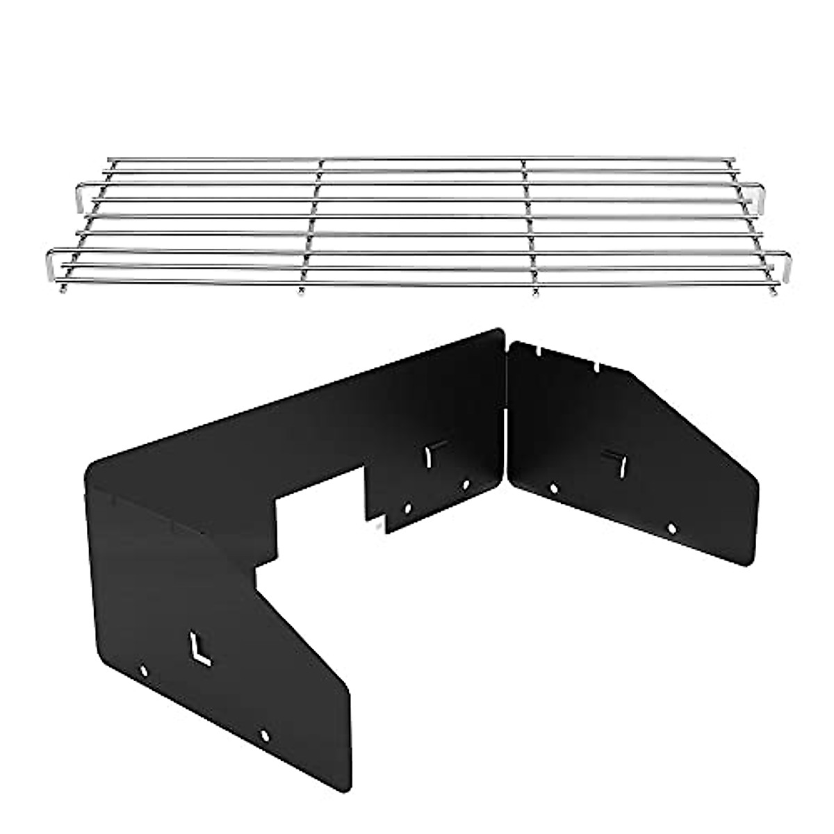 AJinTeby Wind Screen Blackstone Wind Guards Compatible with Blackstone 22" Griddle and Stainless Steel Grill Warming Rack, Grill Parts Accessories for Blackstone Griddle