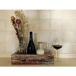 Wood Bathroom Decorative Storage Mason Jar Box, Toilet Paper Holder, Succulent Garden Planter, Diaper Organizer, Small Wooden Crate or Farmhouse Rustic Decor (Random)