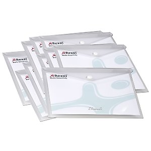 Rexel A5 Clear Ice Popper Wallet (Pack of 50)