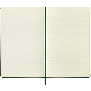 Moleskine Classic Notebook, Hard Cover, Large (5" x 8.25") Ruled/Lined, Myrtle Green, 240 Pages