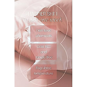 Peca Daily Real Silk Pillowcases 3-Pack - Mulberry Silk Pillow Case, Scrunchie & Eye Mask for Hair & Skin; Silk Pillow Cases Standard Size 100% Silk Pillowcases for Curly Hair-Skin Set