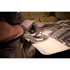 Ingersoll Rand 311A Dual-Action Angle Air Sander, 6" Adhesive Pad, 12,000 rpm, 0.25 hp, Side Exhaust