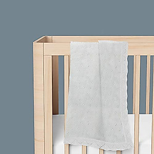 Swaddle Blanket - Baby Essentials | Baptism Christening Dedication Receiving Blankets Baby Wrap for Infant Newborns - Newborn Essentials Must Haves - 100% Viscose Shawls, 80 x 110 cm - White