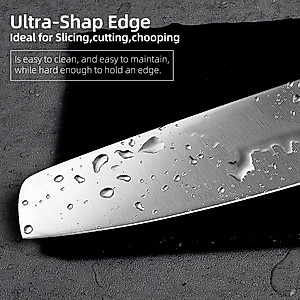 Full Tang Butcher Knife, Handmade Forged Kitchen Chef Knife, High Carbon Clad Steel Butcher Cleaver (3PCS Set)