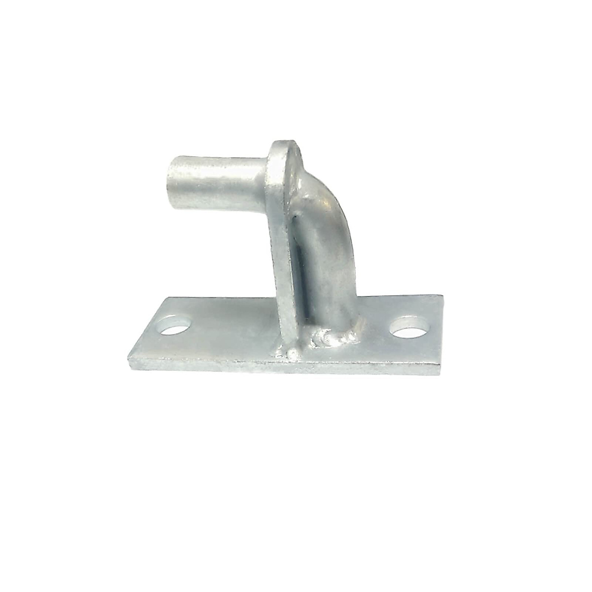 2 Pack Wall Mount Flat Back Gate Hinges, Chain Link Wood Fence Post Gate Hinge with 5/8 Hinge Pin (Screws Not Included), Heavy Duty Galvanized Steel Wall Plate Hinges,