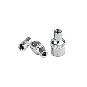 KAIFNT K301 Square Drive Magnetic Bit Holder Socket Adapters, 3-Piece