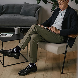 Jeasona 50th Birthday Gifts for Men Funny Fun Black Crew Cotton Socks