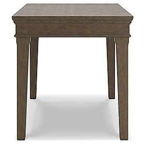 Ashley Furniture Signature Design by Ashley Janismore Traditional Home Office 63 inch Desk in Weathered Gray