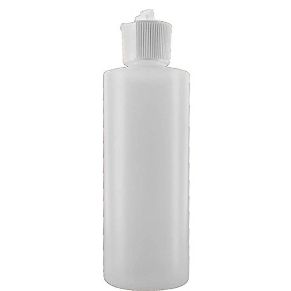 Grand Parfums 4 Oz HDPE Plastic Cylinder Bottles with Flip Top Pour Spout, Pack of 12