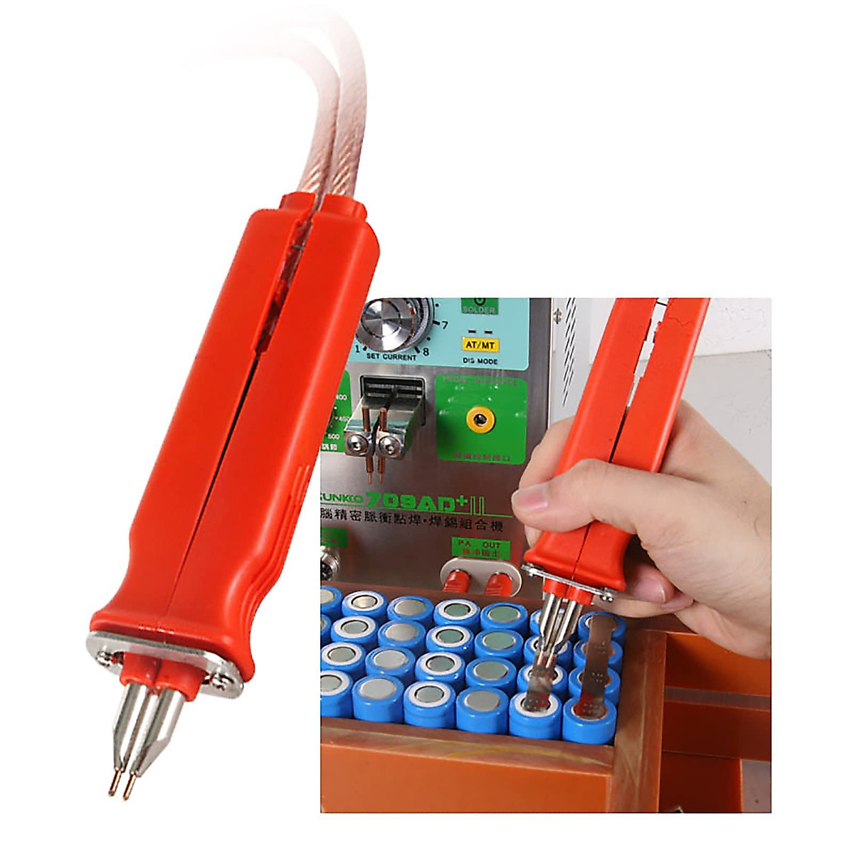 LICHIFIT Professional Hand-held Spot Welding Pen Adjustable DIY HB-70B Battery Welder Pen for 709 Series Spot Welding Machine