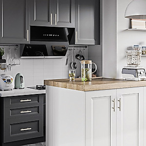 30 PACK 5 Inch Cabinet Pulls with 3 Inch (96mm) Hole Center Stainless Steel Kitchen Cabinet Handles Brushed Nickel Drawer Pulls Kitchen Cabinet Hardware for Cabinets Cupboard,Drawer,Wardrobe