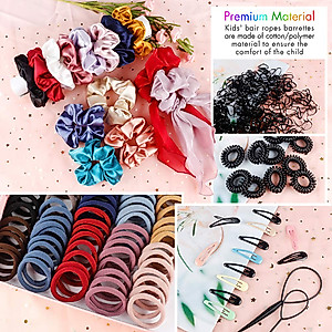 Girls' Variety Pack Hair Accessories - Scrunchies, Elastic Bands, Hair Clips (748PCS)