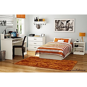 South Shore Axess Desk with Keyboard Tray, White