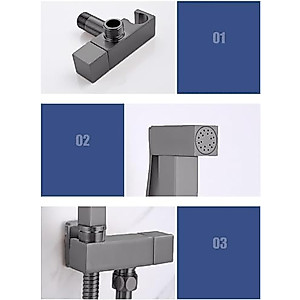 BINCAVIDOU Handheld Bidet Sprayer for Toilet, Complete Toilet Hygiene Shower Kit, Toilet Bidet Sprayer, Independent Switch Bidet for Pressure Relief Nozzle