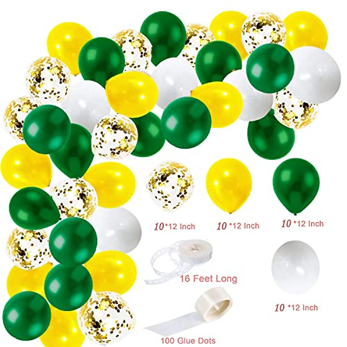 Graduation Party Decorations Green Yellow White 2023/Green Yellow Balloons/Green Tractor Birthday Party/Lemonade Party Decorations/Green Yellow Birthday Party Decorations 40pcs