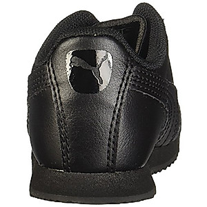 PUMA unisex child Roma Basic Sneaker, Black/Black, 7 Toddler US