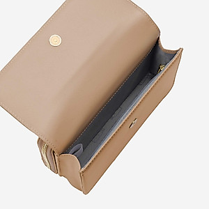 Pixie Mood Jane 7.75 x 5.25 Vegan Leather 2-in-1 Crossbody Wallet Purse, Sand