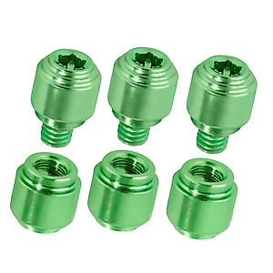 3 Packs Custom Thumb Studs for Benchmade Bugout 535 Series Knives and 535S, 535GRY-1,535SGRY-1 and More, Replacement Anodized Titanium Thumb Stud Set, Green